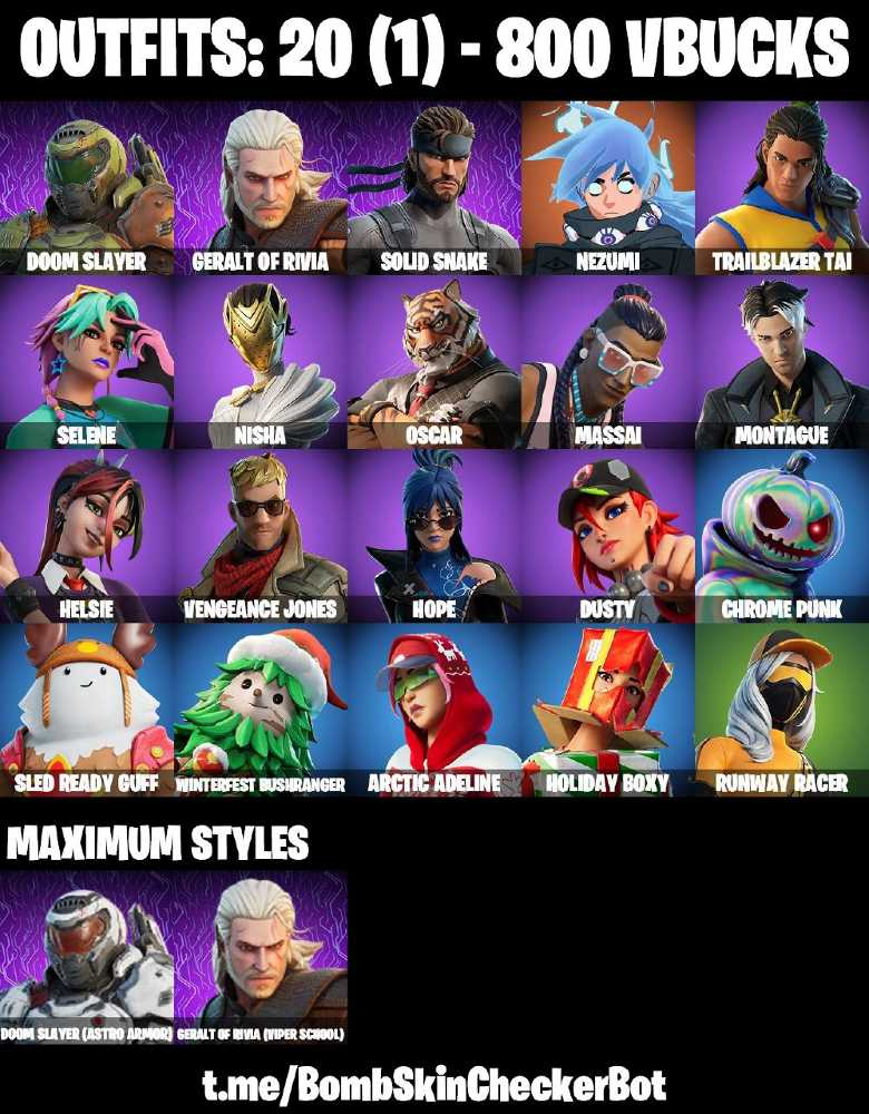 PC/PSN/XBOX 20 SKINS Doom Slayer Astro Armor , Chrome Punk , Solid ...