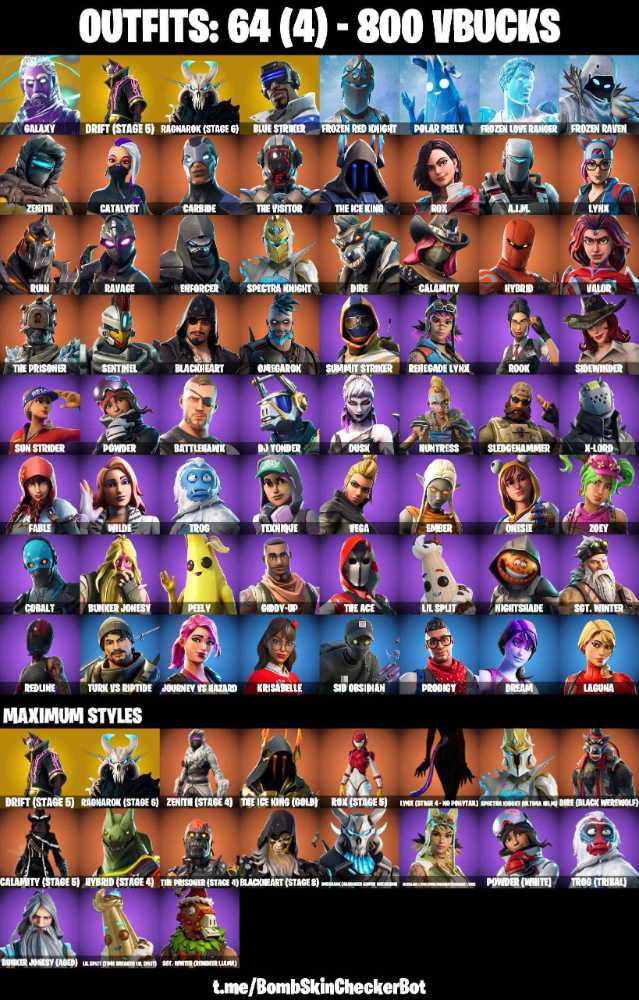64 SKINS+GALAXY+FRESH+ORANGE JUSTICE+ZOEY+ROOK+ONESIE+DRIFT(STAGE 5 ...