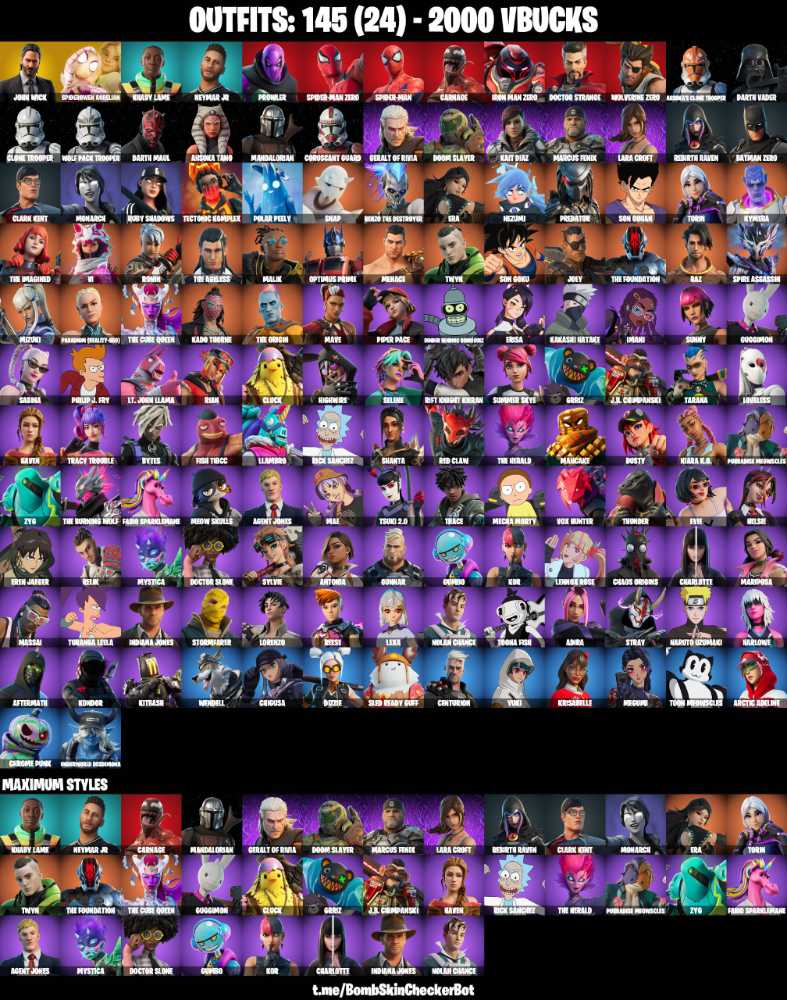 145 SKINS+FULL BESKAR MANDALORIAN+JOHN WICK+SPIDERGWEN AURELIAN+GOLDEN ...