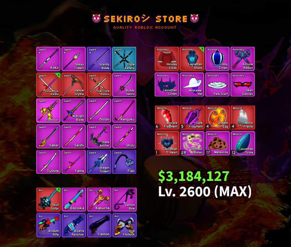 Blox Fruit | Holiday Cloak + Levi Shield + DragonHeart + Shark V4 ...