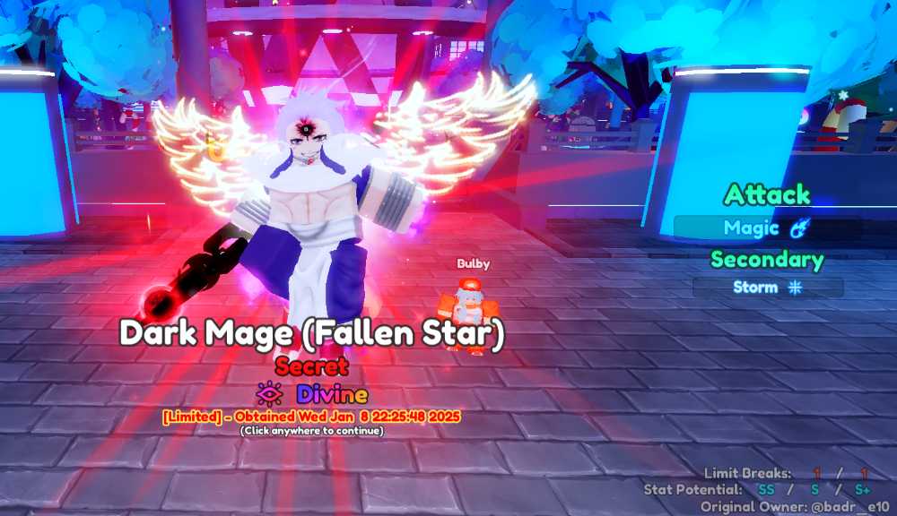 [INSTANT DELIVERY] Anime Adventure | LVL 128 | DIVINE Dark Mage Secret ...