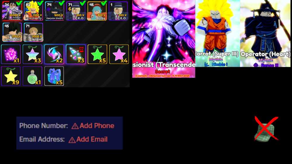 Secret illusionist (Transcended) : Anime Adventures AA