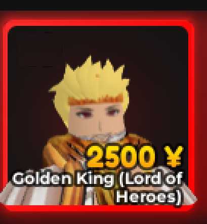 GOLDEN KING (LORD OF HEROES) (Gilgamesh ) STATS A- and Above Evolved ...