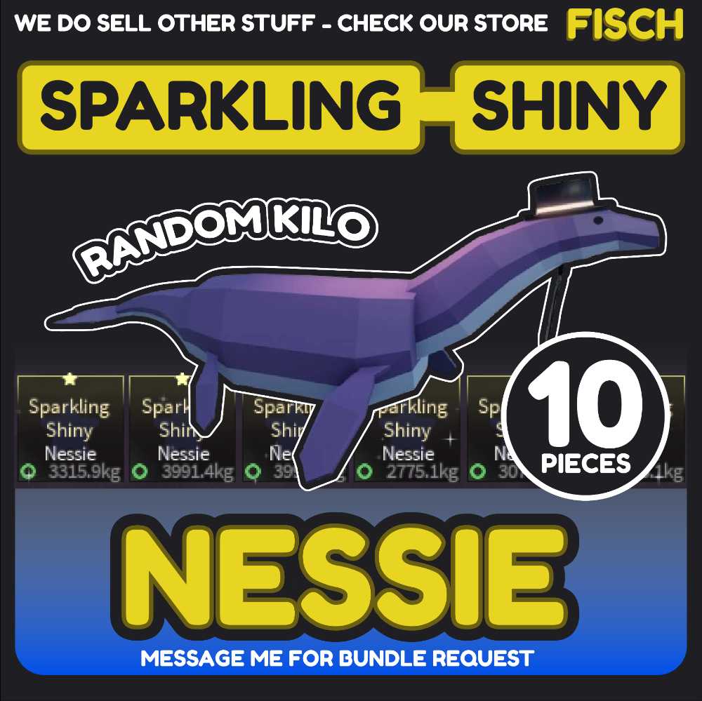 Sparkling Shiny Nessie x 10 Pieces