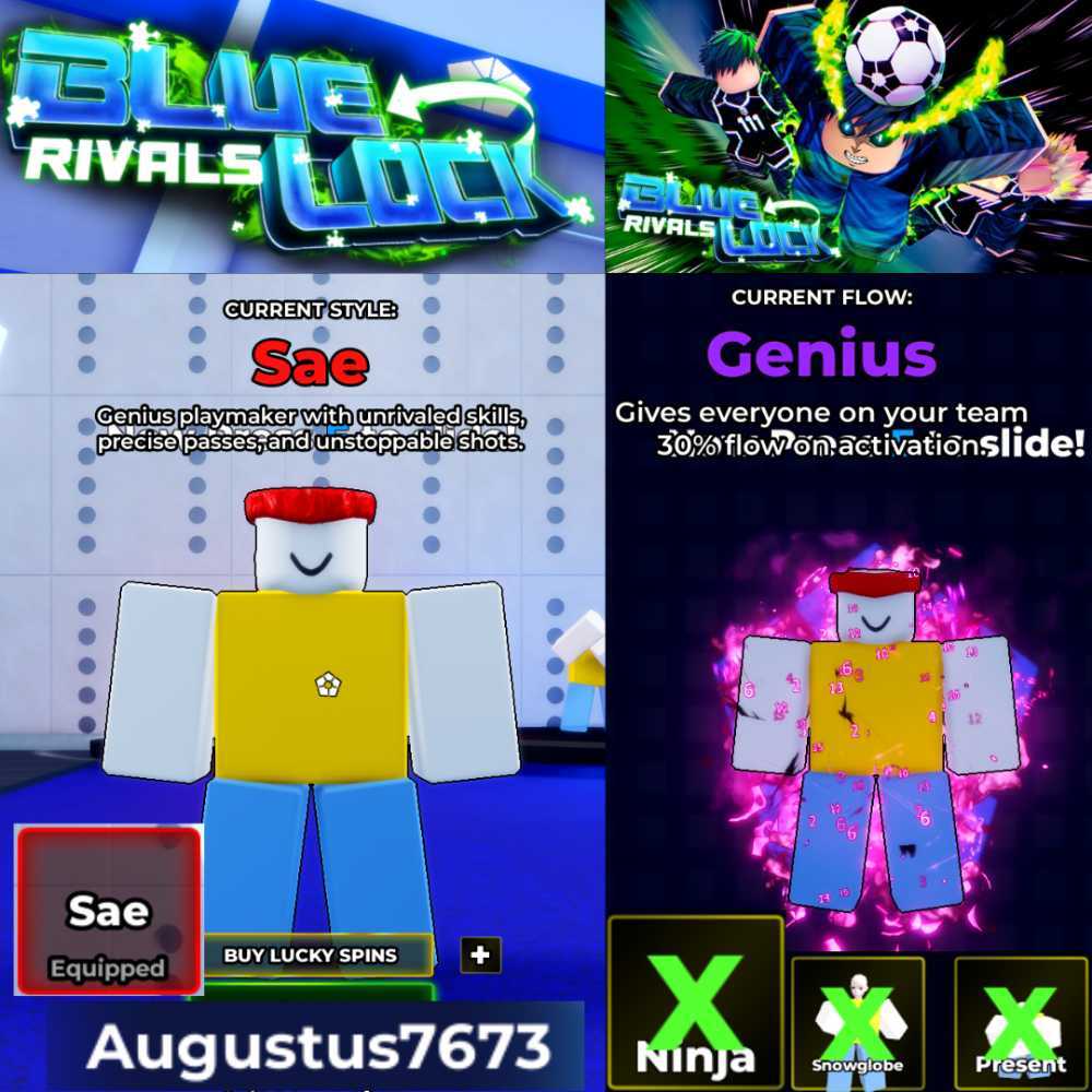 ROBLOX | Blue Lock: Rivals | Style Sae | Flow Genius | Unverified ...