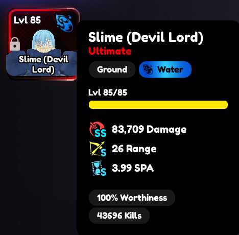 Slime ( Devil Lord ) | Anime Last Stand | ALS