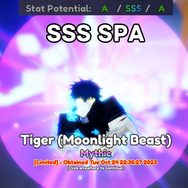 A727Tiger SSS SPA 10.1% - Anime Adventures - Instant Delivery