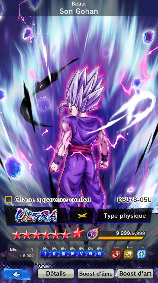 14 stars ULTRA BEAST GOHAN + 11k CC + 4LF