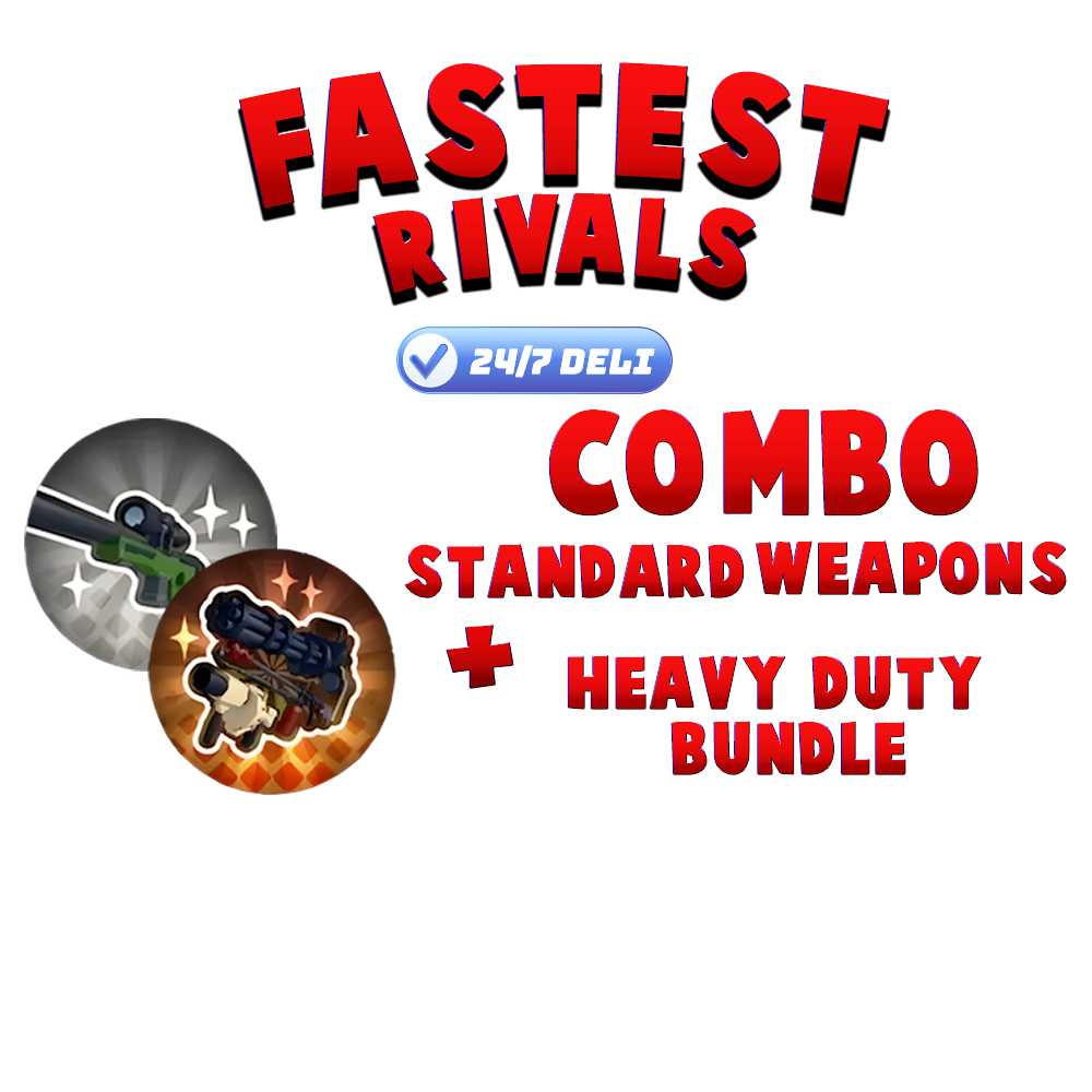 COMBO Standard Weapons Bundle + Heavy Duty Bundle - RIVALS ️ 24/7 Deli ...
