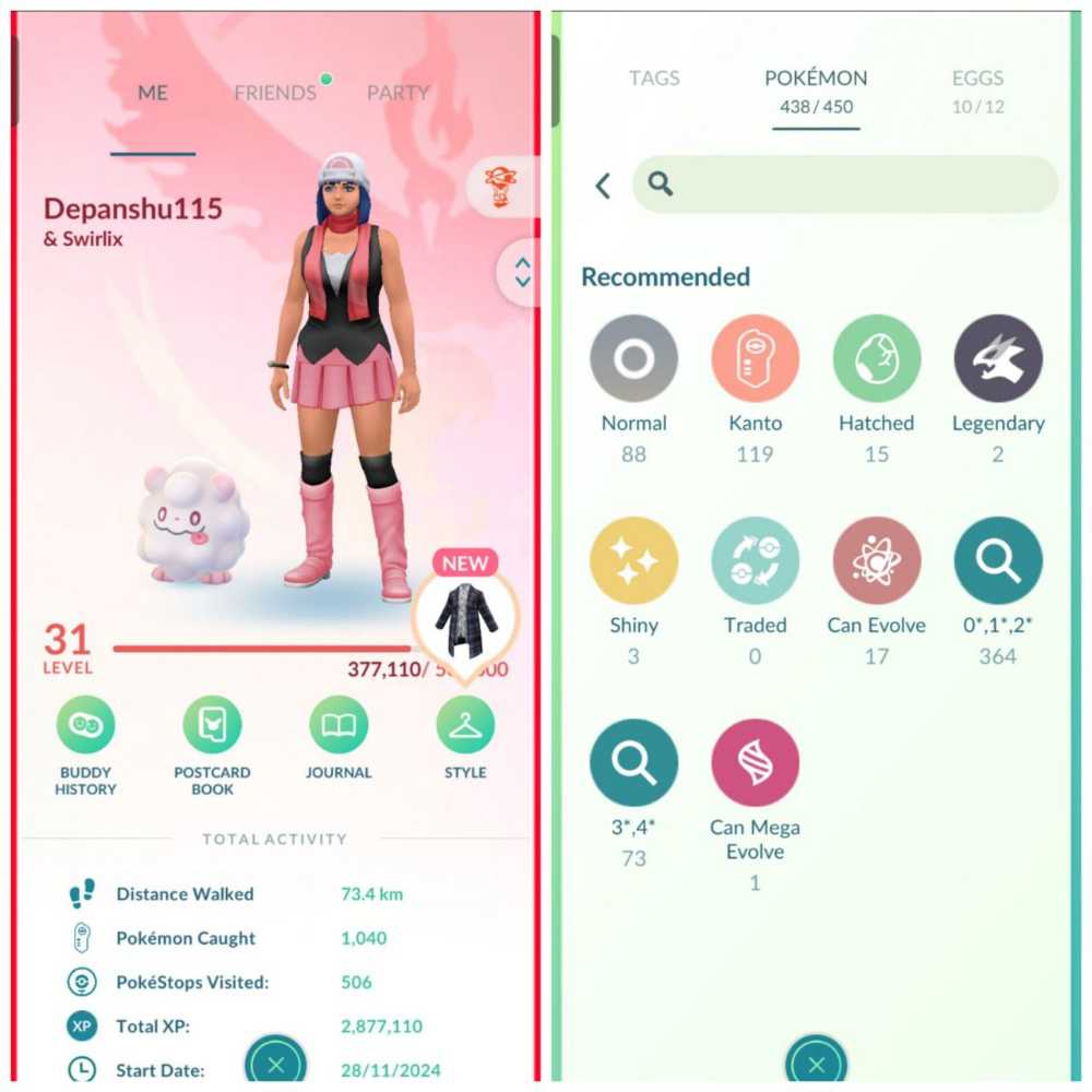 LV 31 | YEAR 2024 | 438/450 POKEMONS | 3 HUNDO | 3 SHINY | 2 LEGENDARY | SHINY ONIX | FREE NAME ...