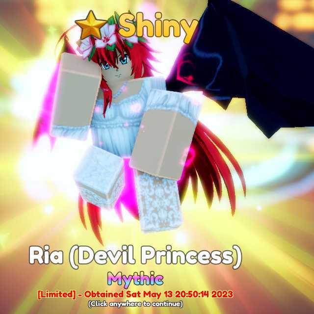 Shiny Ria Riony ( Devil Princess ) EVO - Anime Adventures