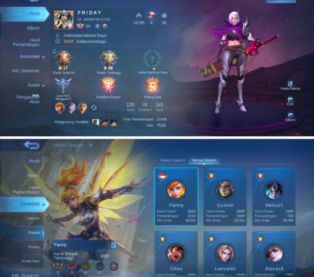 HERO 120|EMBLEM ALL MAX|SKIN 141|COLLECTOR BENEDETTA|EPIC SHOP GUSION ...