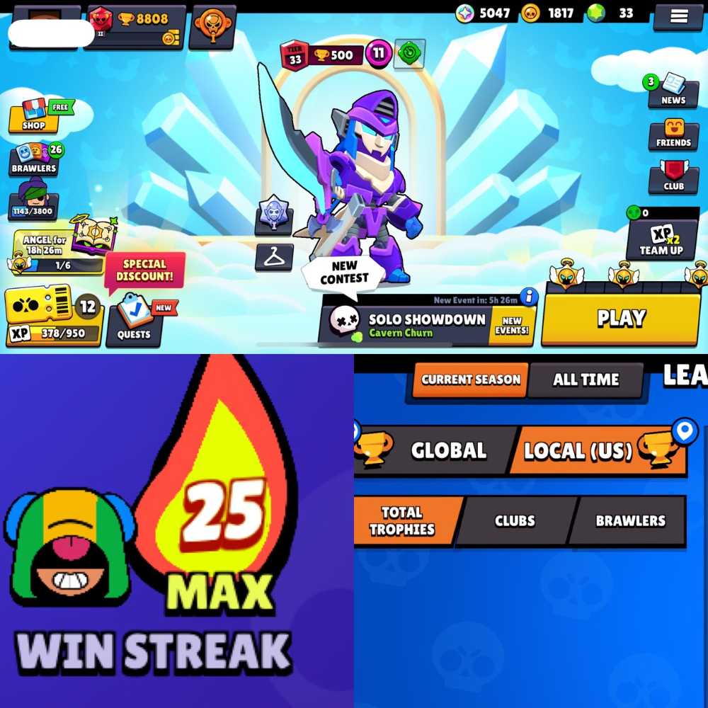 8.8k Trophy Hypercharged -Shelly , Edgar Max - Colt , Darryl , Mortis ...