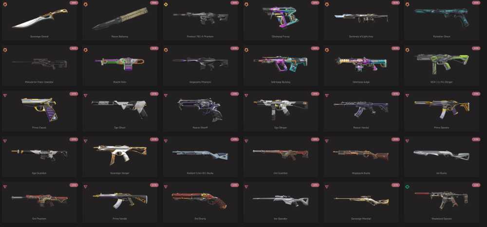 STACKED RIOT GUN BUDDY Valorant Account NA FA Sovereign Oni Reaver ...