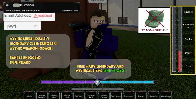 TYPE SOUL True Vizard (Auto Delivery / Duality / Bankai Unlocked / Leg ...