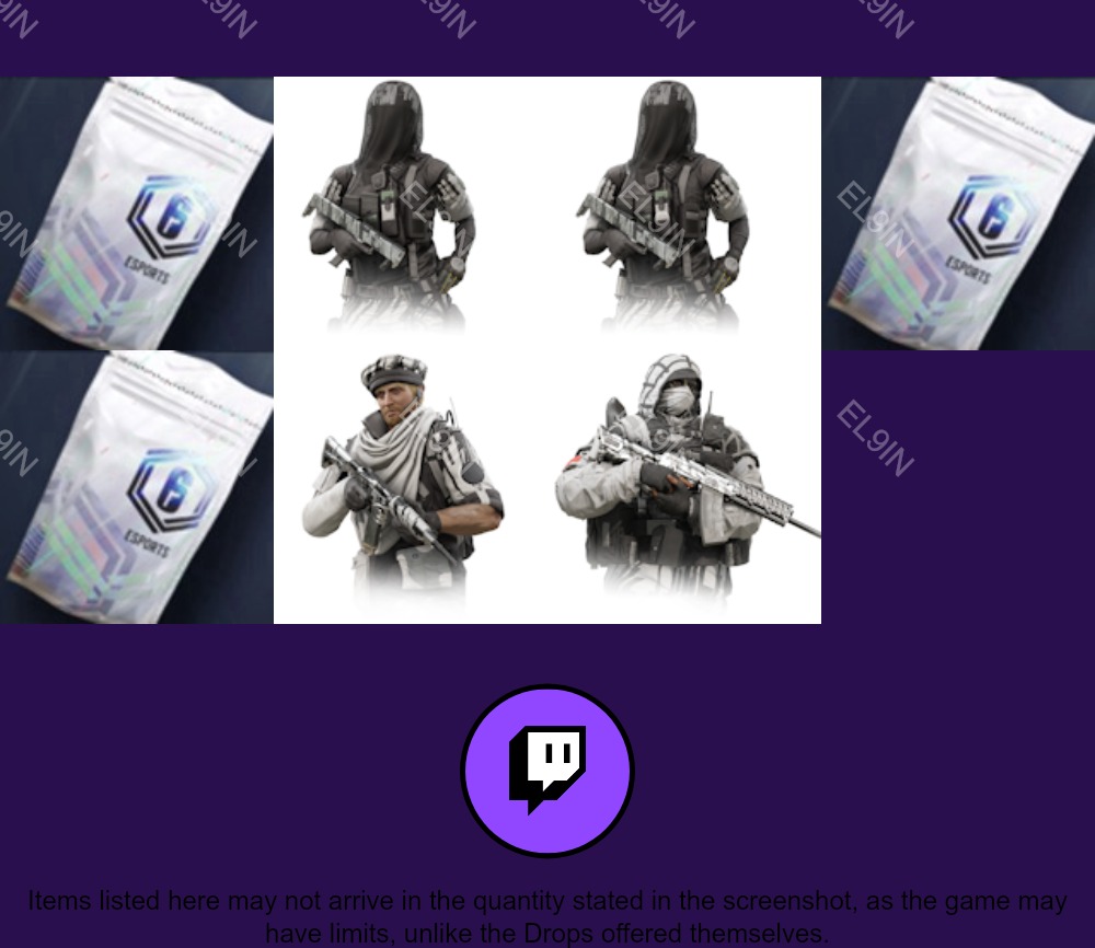 Twitch Drops R6S Montréal Major Nov.15 Tom Clancy's Rainbow Six Siege ...