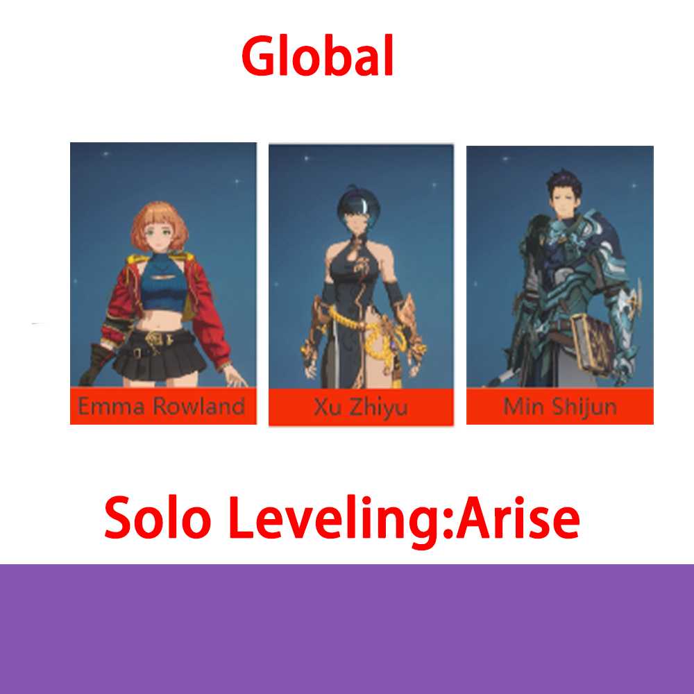 Global|Solo Leveling: Arise|Emma Laurent+Seo Jiwoo+Min Byung-Gu|Level 6 ...