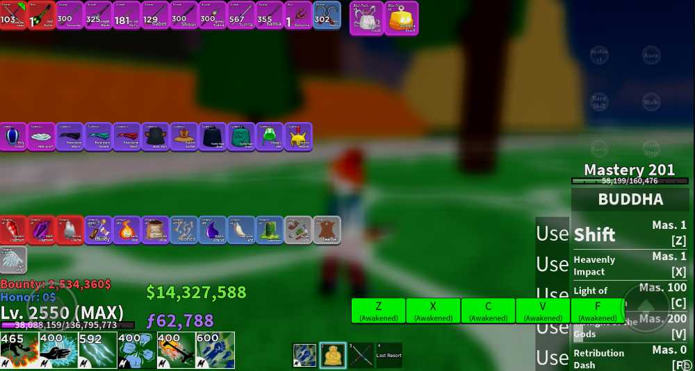 [Blox Fruits]Lvl 2550+GODHUMAN+CDK+SG+ rainbow haki+ V3Human+ fully ...