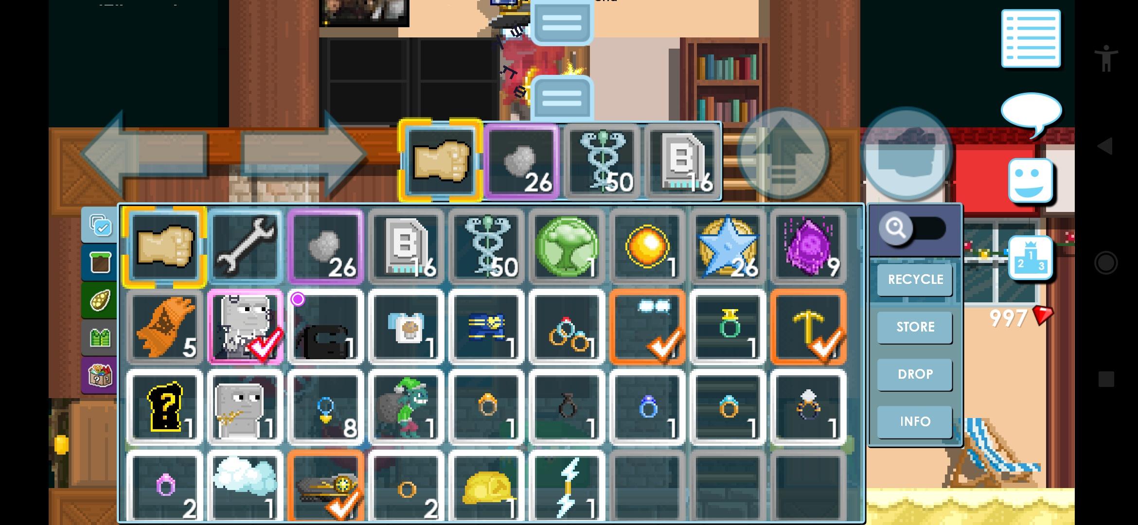 (#GJ13) GOLDEN PICKAXE + FOCUSED EYE + ZEUS + 9 RING + SAMILLE'S SOUL ...