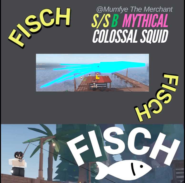 [ FISCH ] Shiny Sparkling Big Mythical Colossal Squid