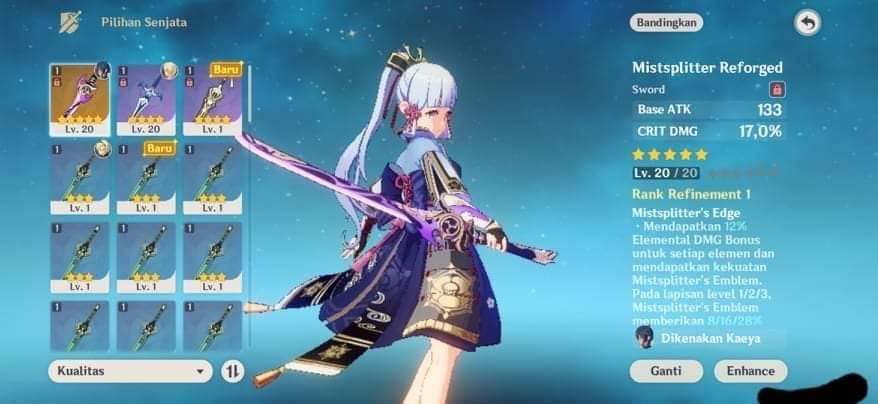 Ar 15 Ayaka + mistplitter