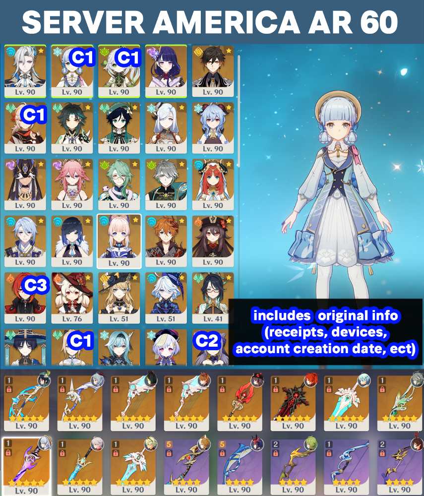 SERVER AMERICA (NOT ASIA) AR 60 ⭐️26 Limited Characters + 5 Skins⭐️ ...