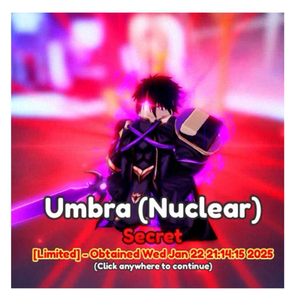 Umbra EVO - Random Stat (S,S+,S-, A, A+,A-..) - Anime Adventures - Fast ...