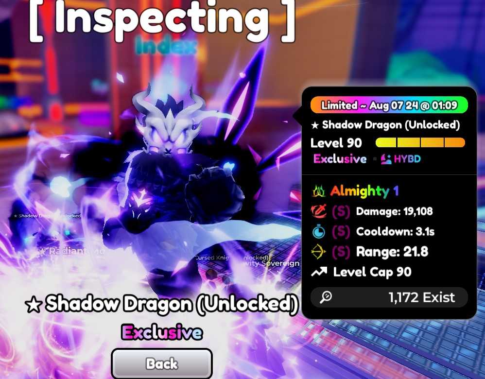 [S S S] ALMIGHTY SHADOW DRAGON INSTANT DELIVERY - ANIME DEFENDER ROBLOX