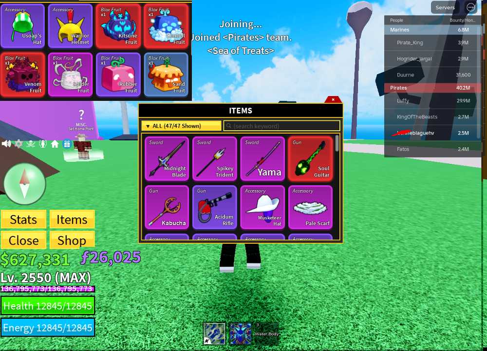 Blox Fruits / Kitsune Using / Kitsune-Control-Venom Inventory / 26k ...