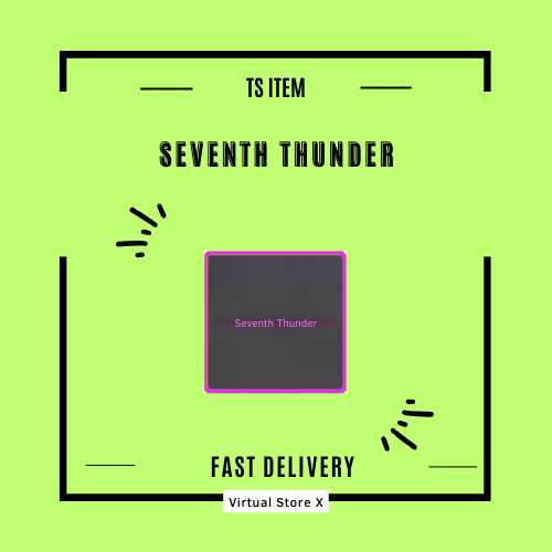 Seventh Thunder - Weapon - Type Soul - TS