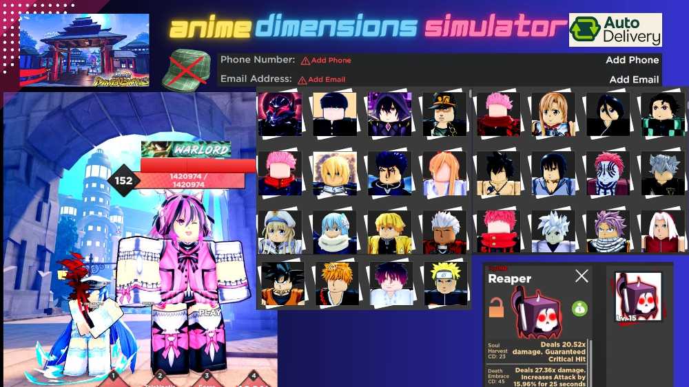 NEWNo.ADS072 ADS Anime Dimensions Simulator the account is Unverified ...