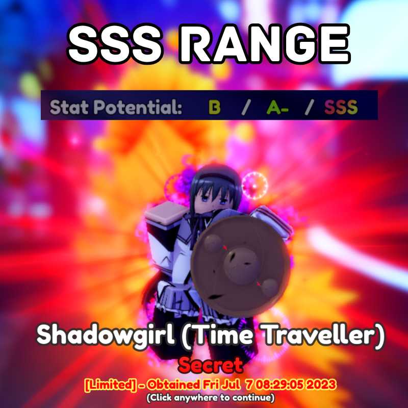 A364Homura Evo B/A-/SSS - Anime Adventures - Instant Delivery