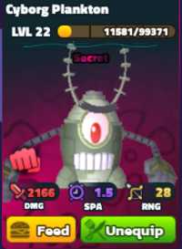 Spongebob Tower Defense | Secret Cyborg Plankton