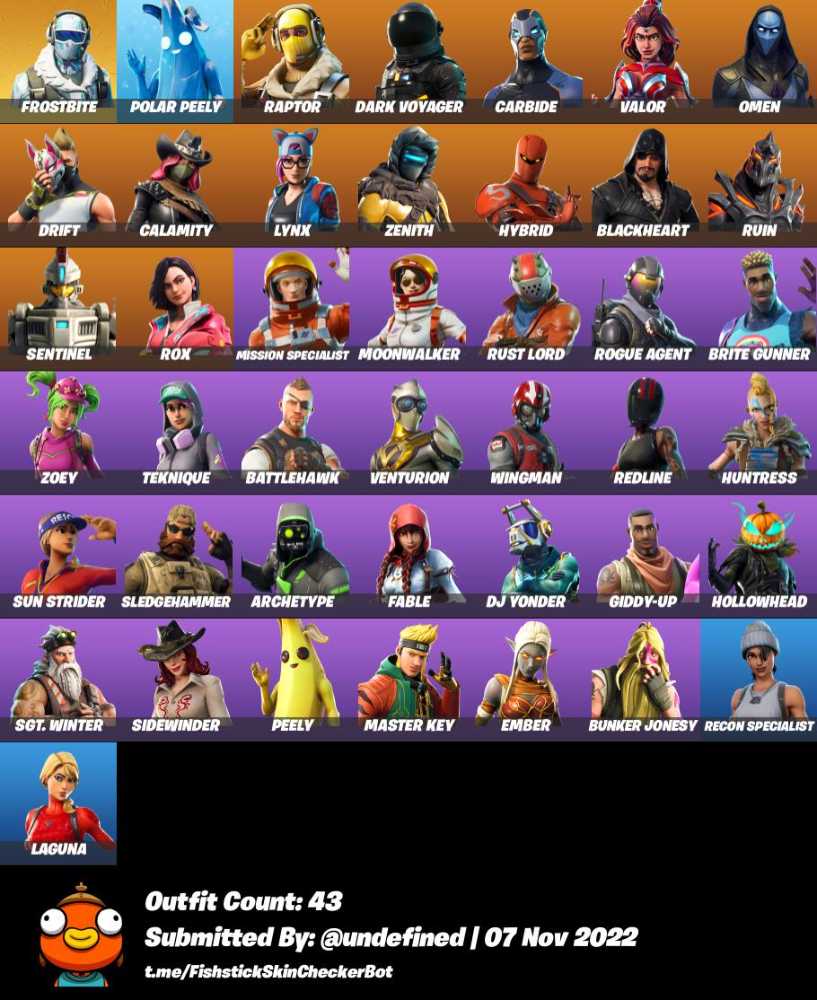 43 SKINS - TAKE THE L - TRUE HEART - RAPTOR - DRIFT - OMEN - HOLLOWHEAD ...