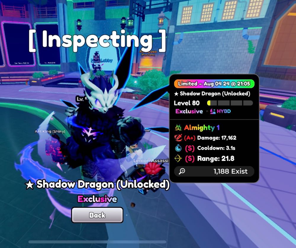 [INSTANT DELIVERY] ALMIGHTY SHADOW DRAGON KAFKA A+ S S Stats- [ANIME ...