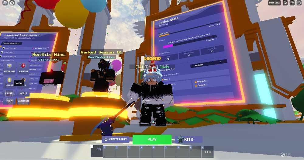 [ BEDWARS ] 19 Kits + 3 Skin | 53 Wins + 81 Kills | 7 Lobby Gadgets ...