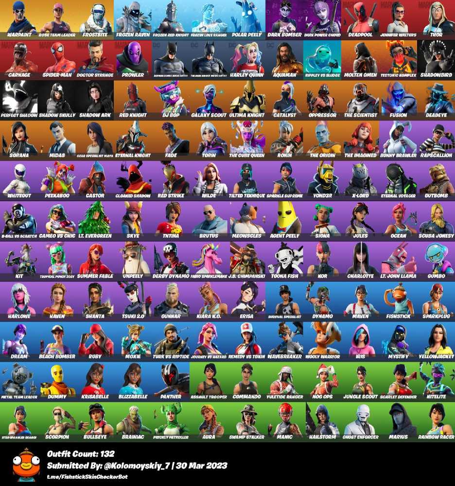 Fortinte PVP-Fortinte / WARPAINT + GALAXY SCOUT + PEEKABOO + DARK ...