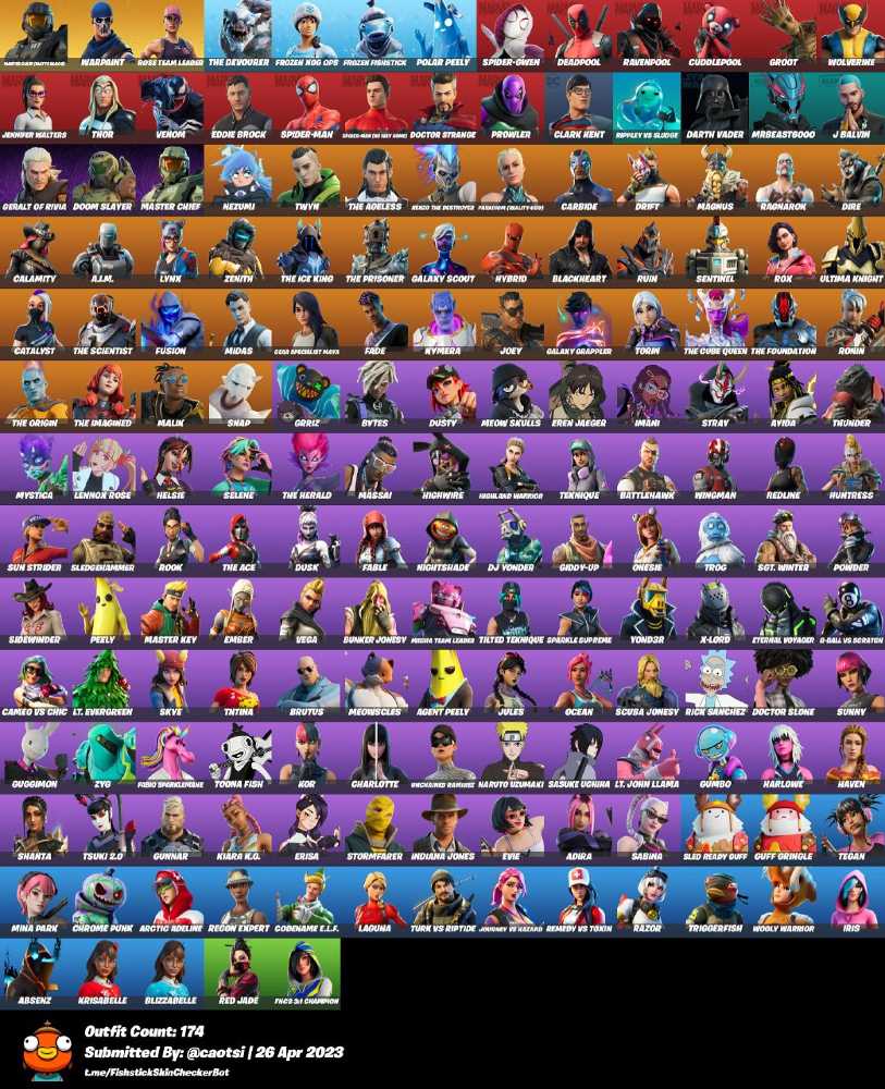 174 skins OGSTW ,Master Chief(Matte black) Galaxy Scout Midas Sasuke ...