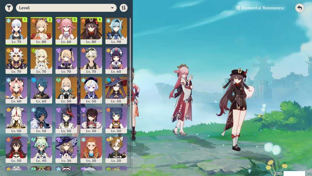 (ASIA FEMALE AR55) 5*Hu Tao, 5*Yae Miko, 5*Yoimiya, 5*Ayaka, 5*Eula, 5*Arataki Itto, 5*Aqua ...