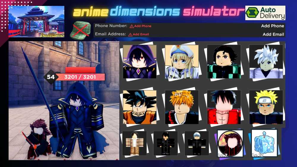 NEWNo.ADS052 ADS Anime Dimensions Simulator the account is Unverified ...