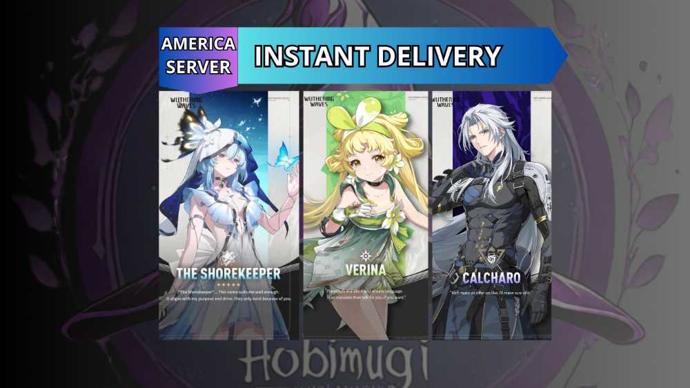 [ AMERICA ] | UL 4 | Shorekeeper + Verina + Calcharo + Beginner ON | Instant Delivery | Female ...