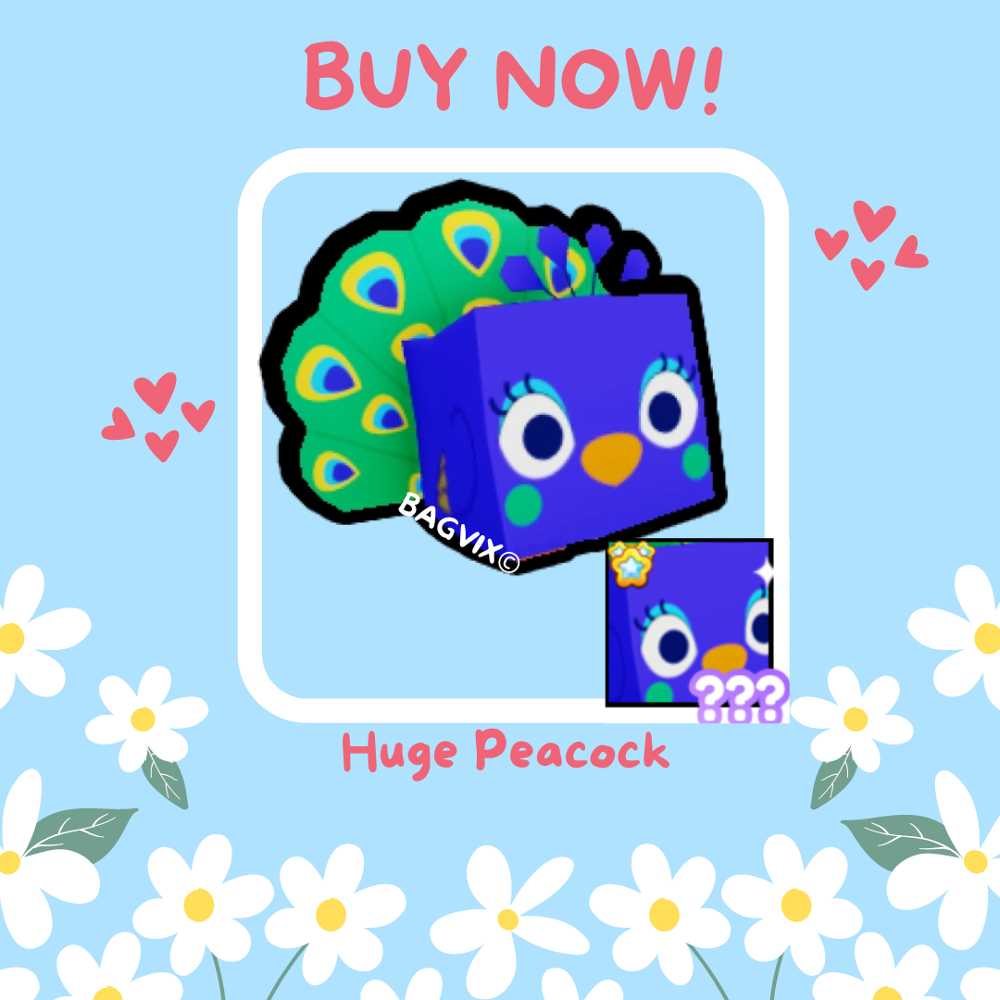 Huge Peacock | Pet Simulator 99 | PS 99 | Pet Sim 99 | Huges