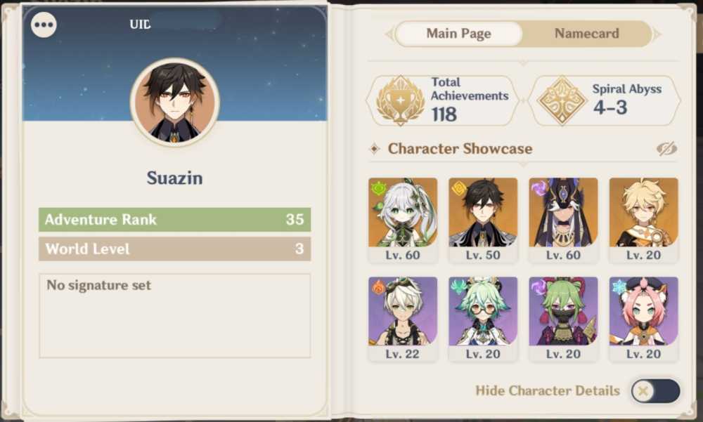 Ar 35 Zhongli Nahida Cyno Staff of Scarlet Sands