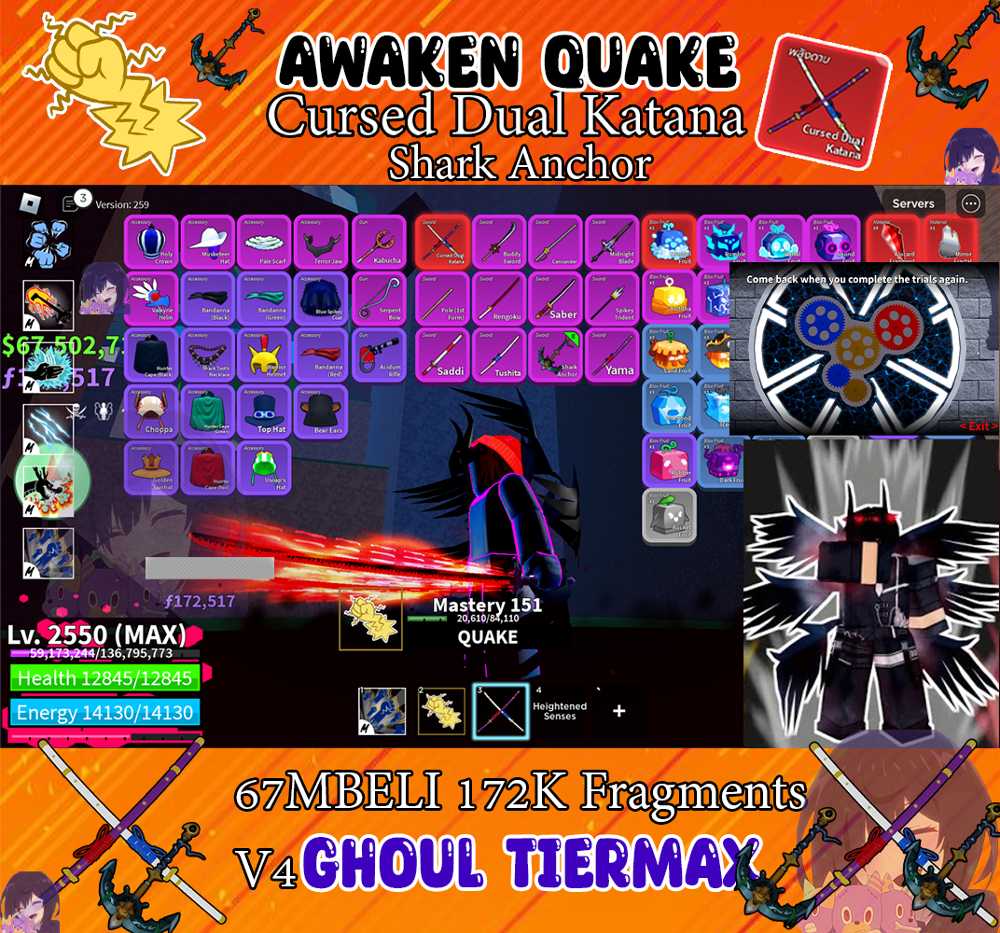 Race V4 | Ghoul v4 Tier10Max - Awaken Quake | GodHuman | Cursed Dual ...