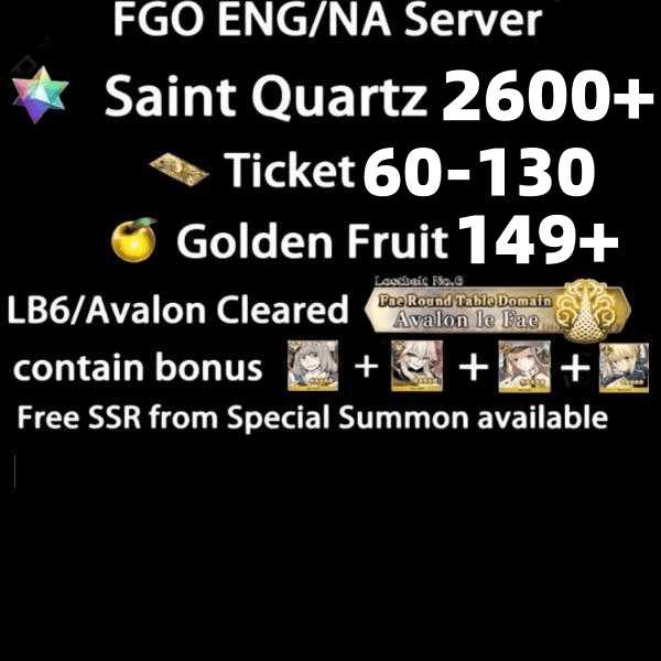 Global|NA| 2600+ SQ | Koyanskaya of Light + Oberon+Castoria+Characters ...