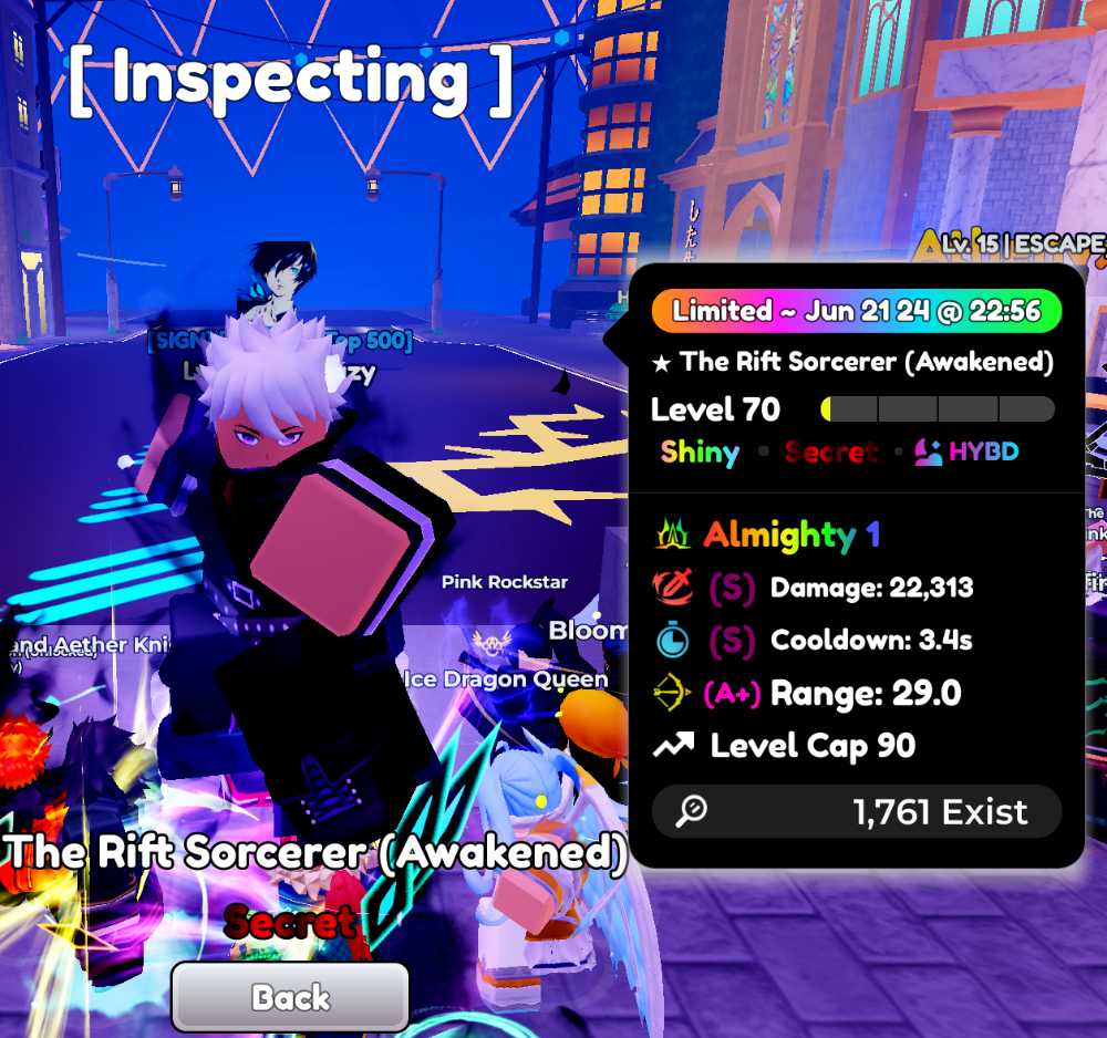 GOJO SHINY/ ANIME DEFENDERS S S A+