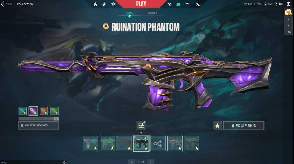 LATAM / 50 skins / Ruin Dagger / Prime Vandal / Ruin Marshal / Ruin ...