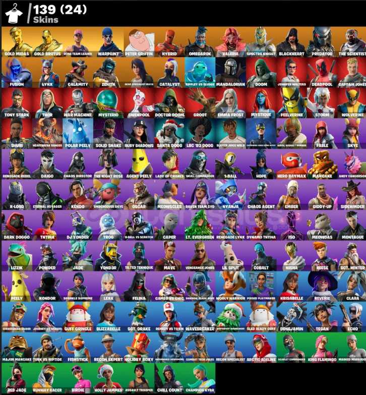 [PREMIUM DEAL] 139 EXCLUSIVE SKINS | OG STW | GOLD MIDAS | GOLD BRUTUS ...