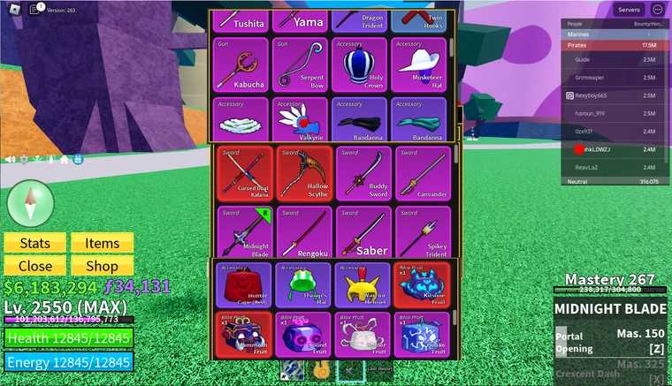 Blox Fruits / Kitsune-Mammoth Inventory / CDK-GHM / 6m Beli / 34k ...