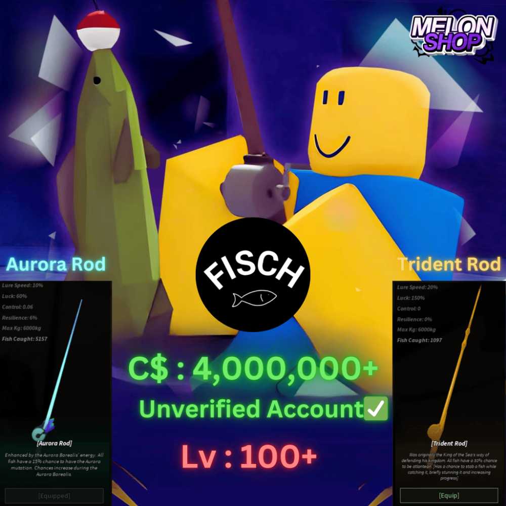 FISCH 003 | Trident Rod | Aurora Rod | 4,000,000+ Cash | Unverified ...
